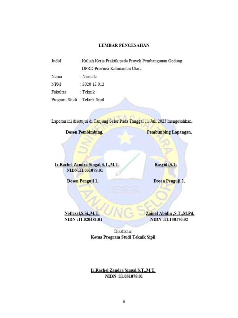 LBR Pengesahan Fix | PDF