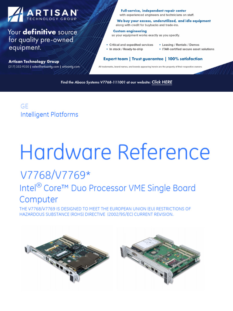 Abaco Systems V7768 Manual 202031713269 | Download Free PDF | Embedded System | Electrical ...