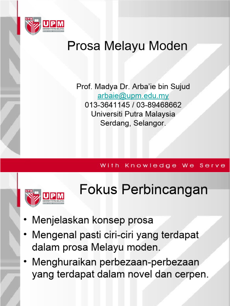 Prosa & Cerpen Melayu Moden | PDF