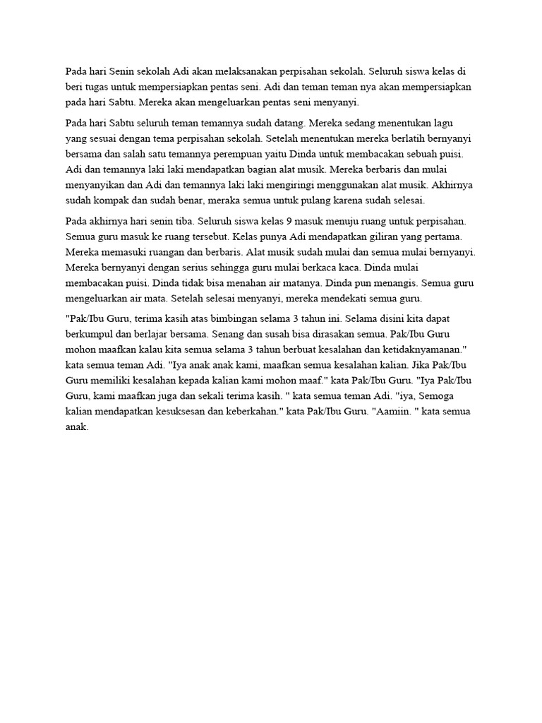 Contoh Cerpen | PDF | Seni