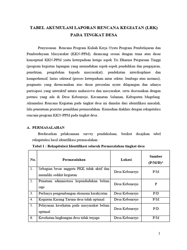 Tabel Rekapitulasi | PDF