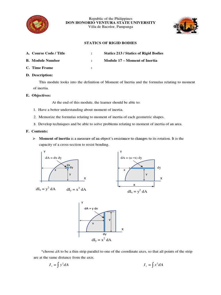 Statics Module 17 | PDF | Quantity | Geometry