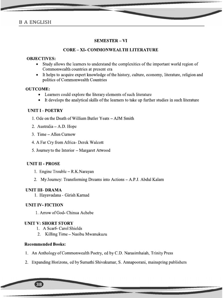 Sash Syllabus 6th Sem | PDF