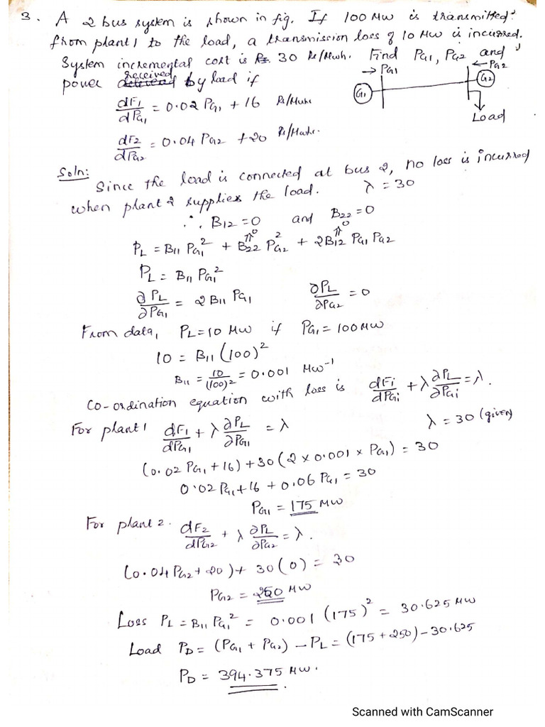 Eco dispatch problems | PDF