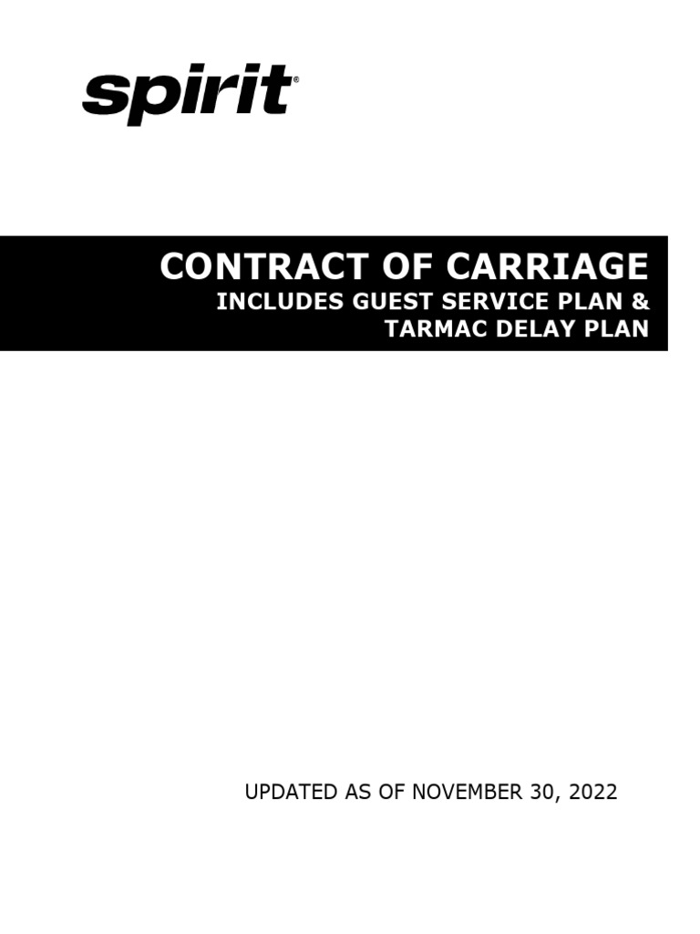 Contract of Carriage | PDF | Fee | Airport