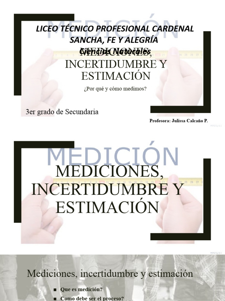 Medición y Estimación de Incertidumbre | PDF | Medición | Metrología