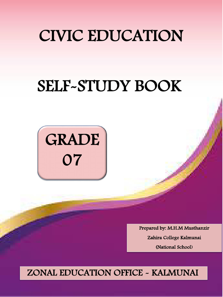 Grade 7 Civic Education Self-Study Guide | PDF | Family | Employment