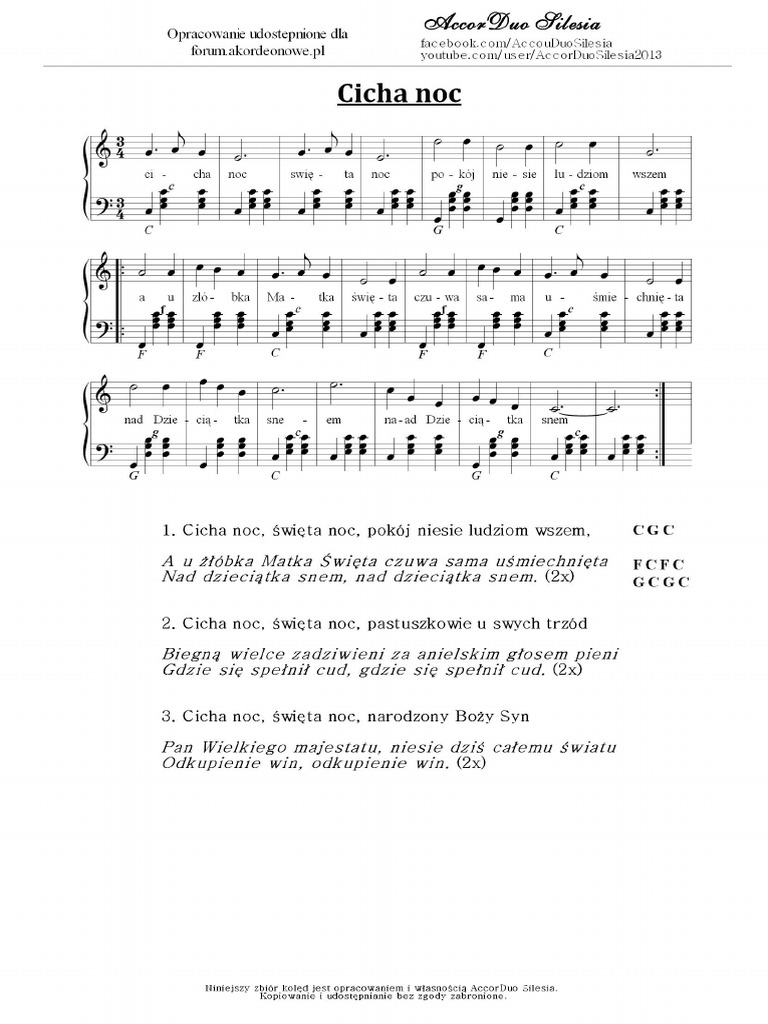 Cicha Noc | PDF