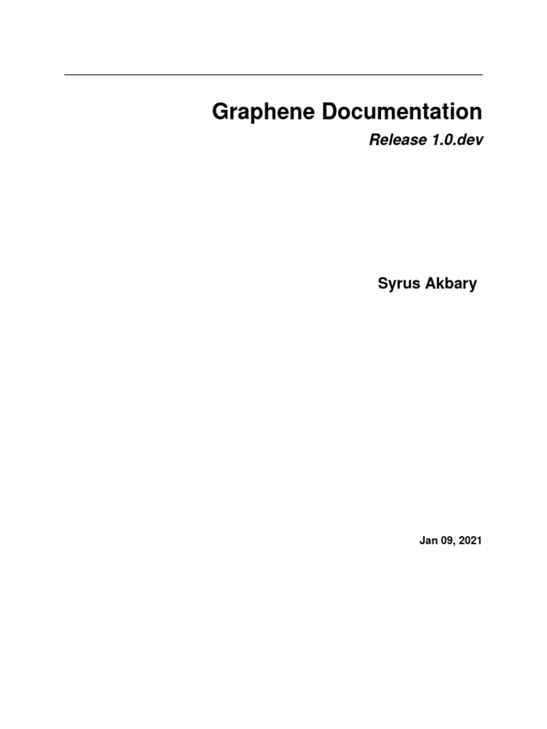 Docs Graphene Python Org Django en Stable | PDF | Databases | Database ... Docs Graphene Python Org Django en Stable | PDF | Databases | Database ...