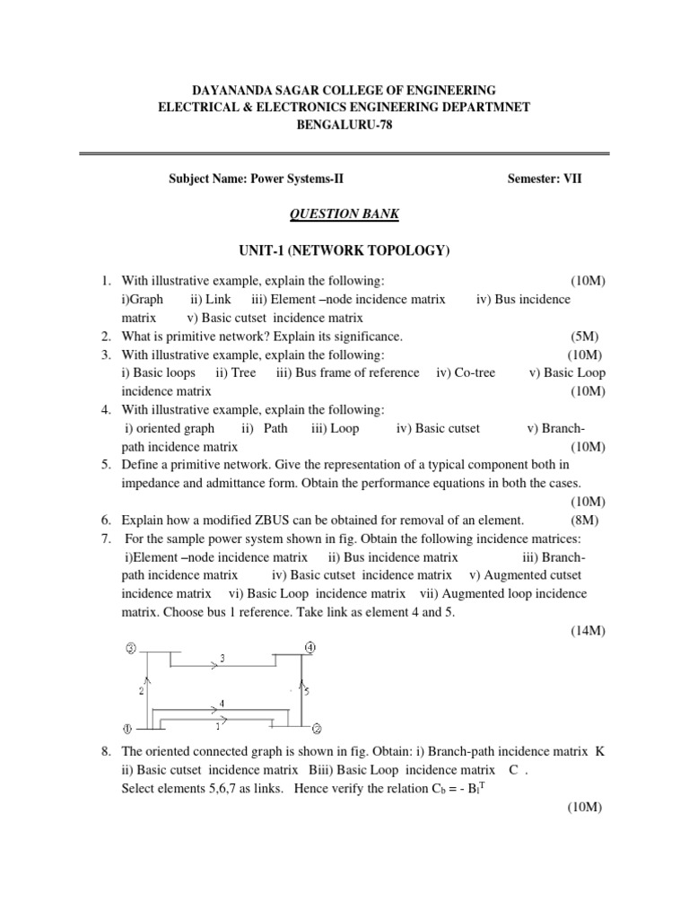 PS 2 QuestionBankl | PDF | Matrix (Mathematics) | Applied Mathematics