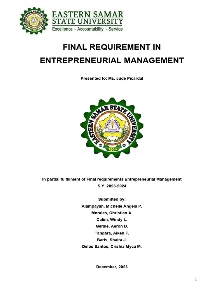 Business Plan Entrep | PDF | Recruitment | Employment