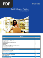 Amadeus Quick Reference Guide | PDF | Transport Companies | Civil Aviation