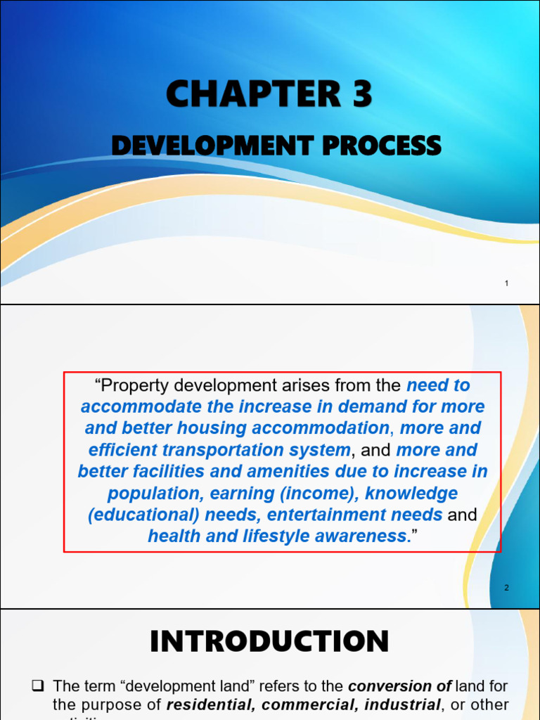 Chap 3 Development Process REM315 | PDF | Loans | Stocks