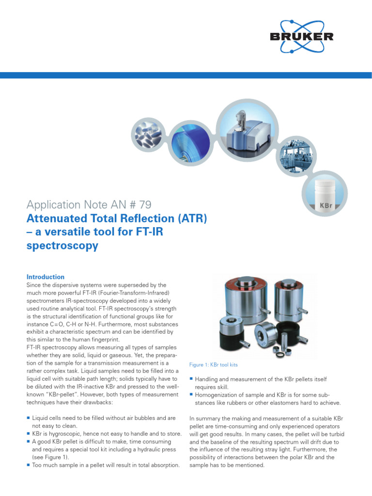 AN79_ATR-Basics_EN | PDF | Absorption Spectroscopy | Infrared Spectroscopy