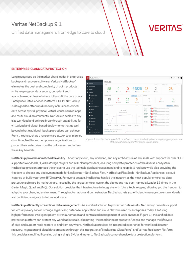 Veritas Netbackup Data Sheet EN | PDF | Cloud Computing | Backup