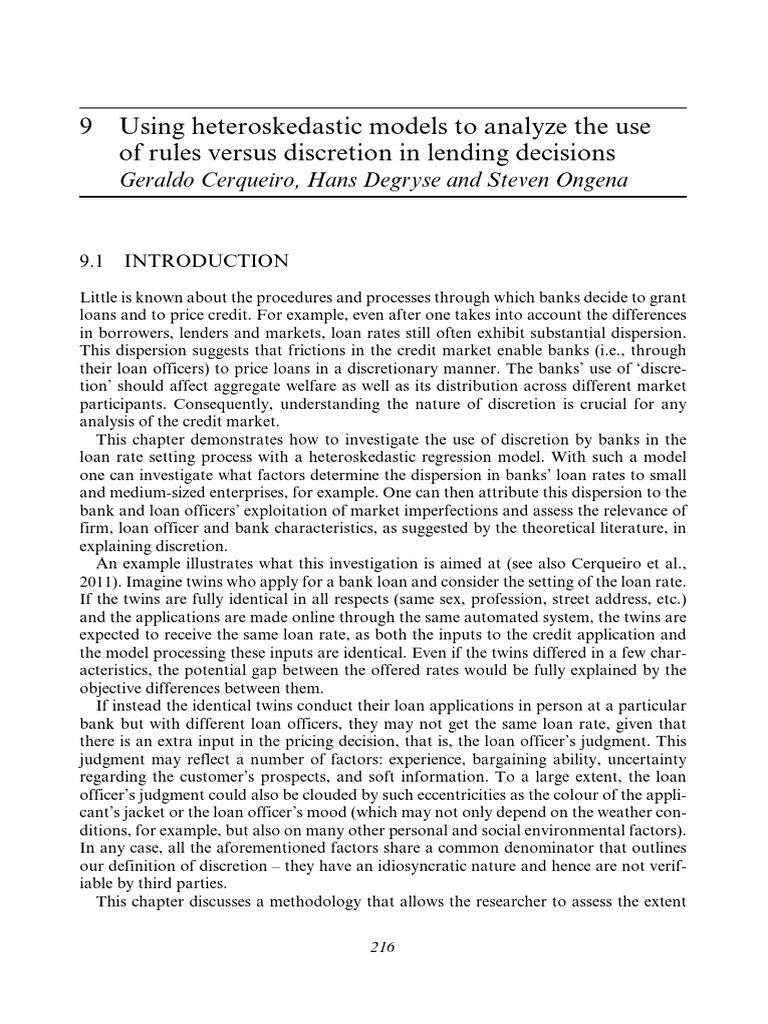 1-Using Heteroskedastic Models To Analyze The Use | PDF | Regression Analysis | Variance
