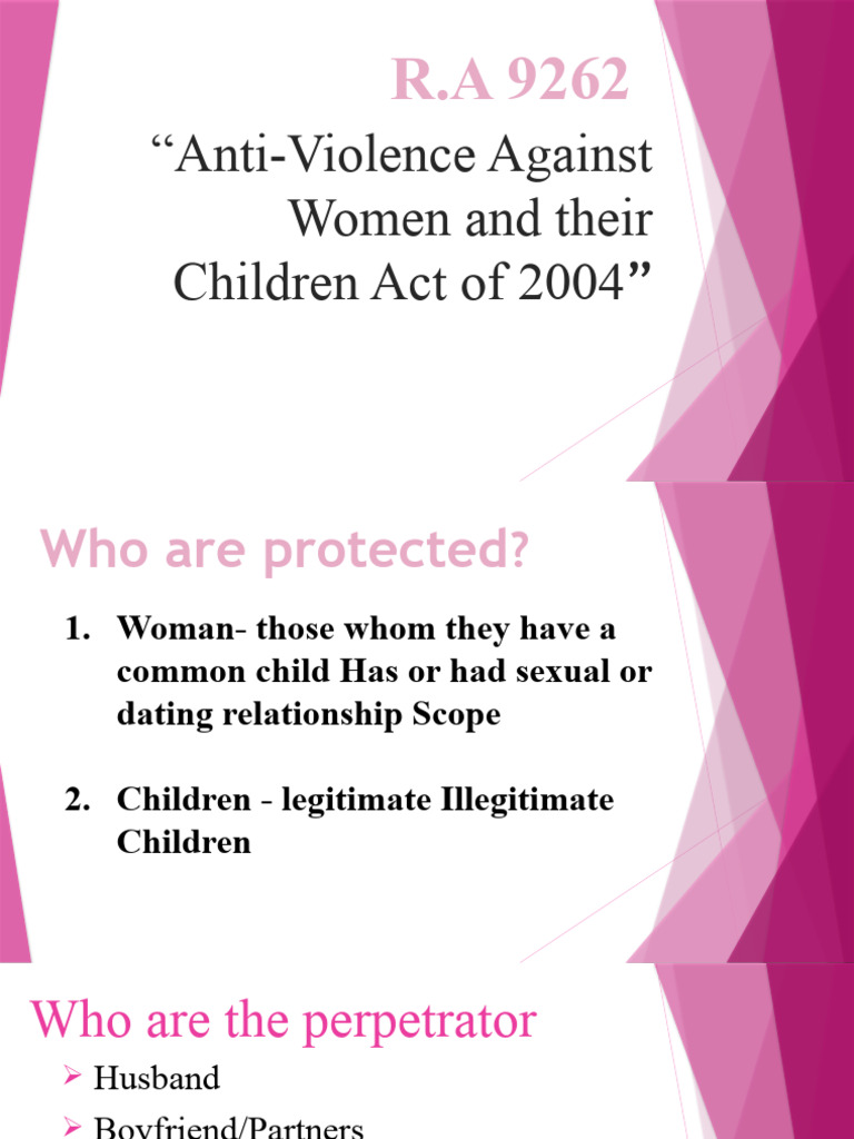 Ra 9262 | PDF | Psychological Abuse | Restraining Order