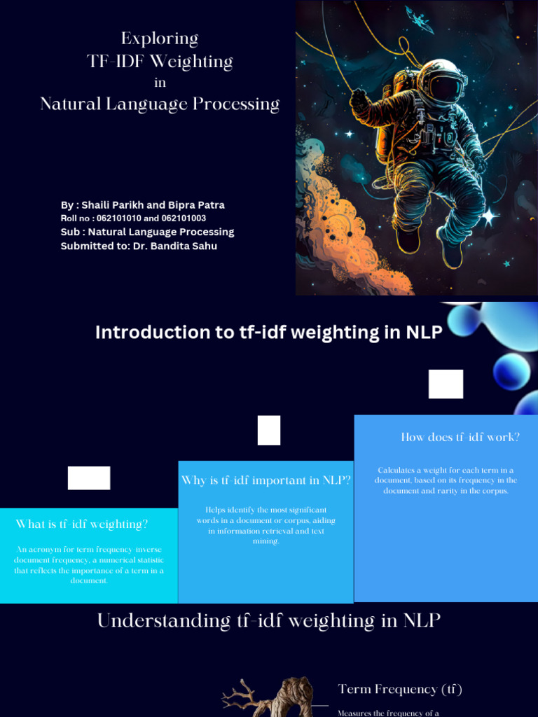Exploring TF-IDF Weighting in Natural Language Processing | PDF | Human Communication | Cybernetics