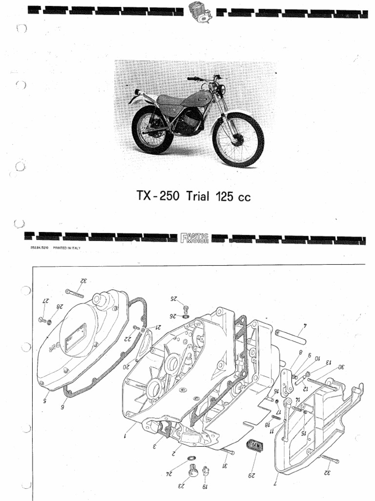Fantic Trial 125 TX250 | PDF