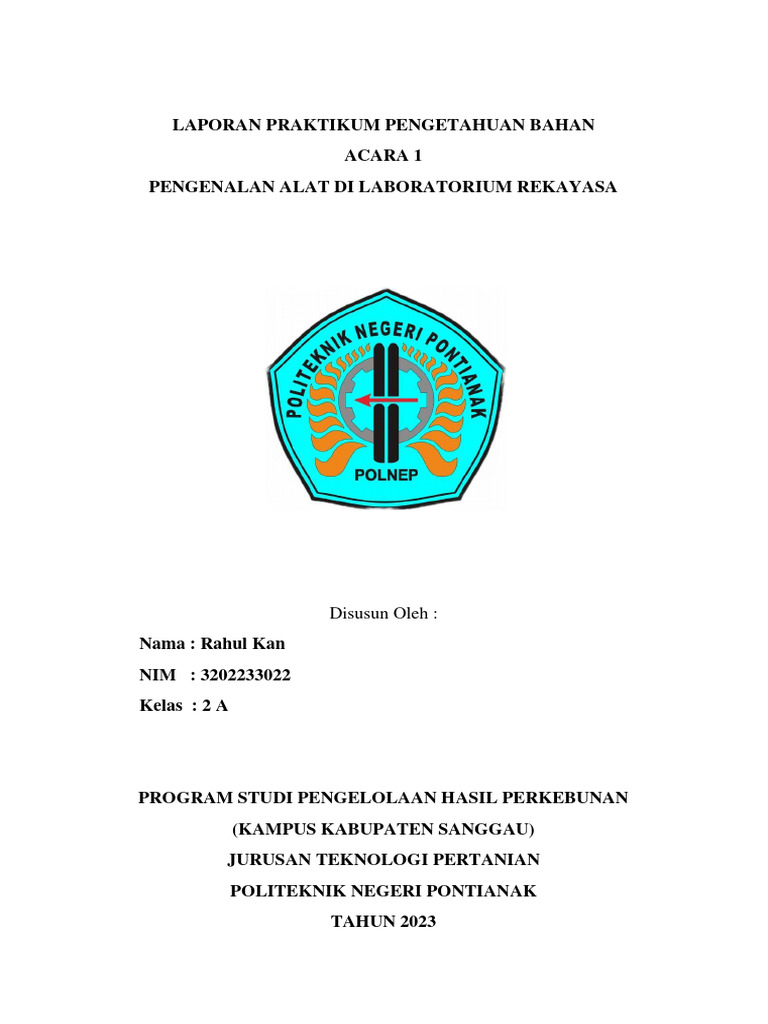 Laprak Pb. Acara 1 | PDF