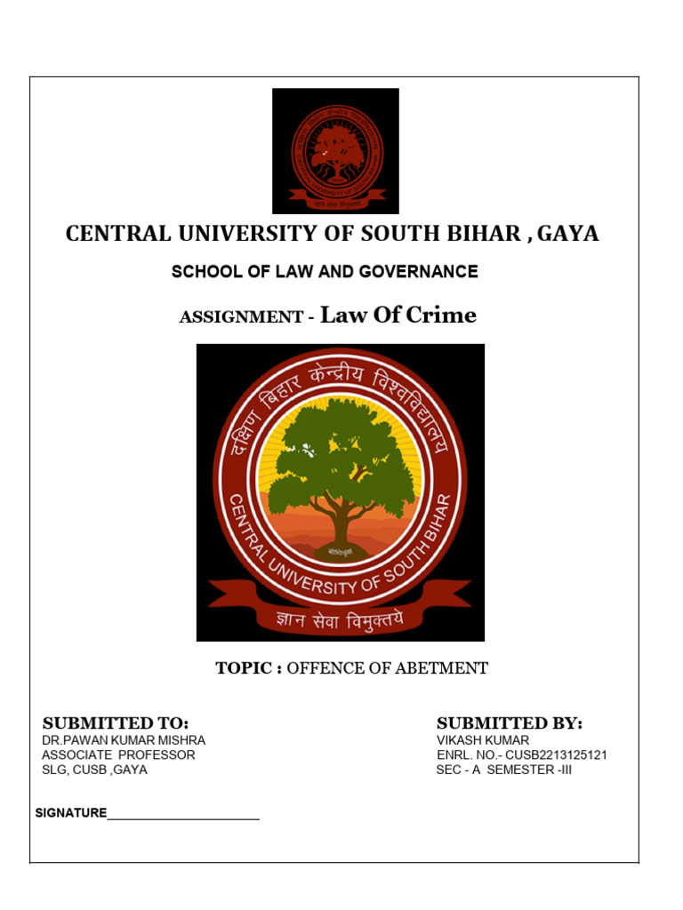 Law of Crimes | PDF | Aiding And Abetting | Crimes