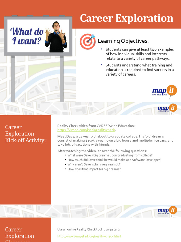 Career Exploration PowerPoint | PDF | Résumé | Learning