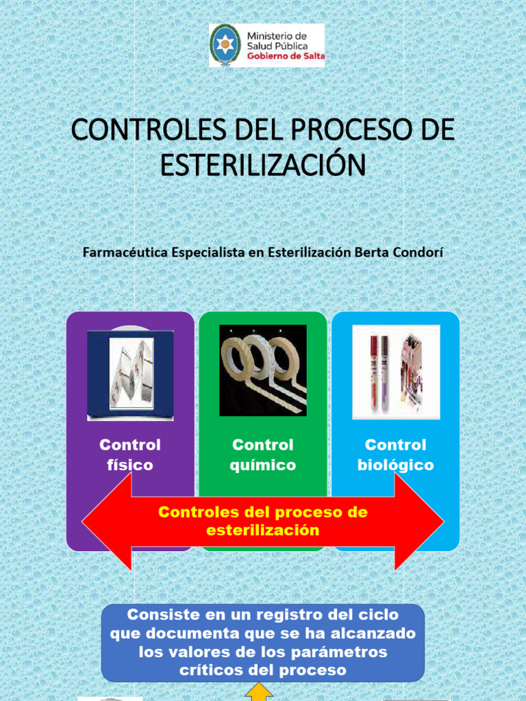 Clase 6 - CONTROLES DEL PROCESO DE ESTERILIZACIÓN | PDF | Esterilización (Microbiología ...