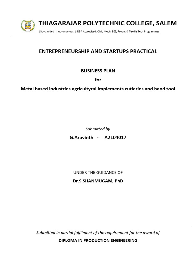 ESP Front Page Idea Aravinth | PDF | Marketing | Product (Business)