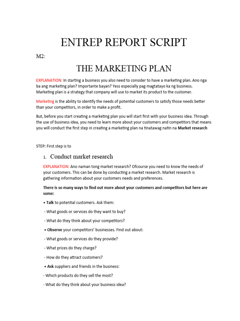 Entrep Report Script | PDF | Marketing | Cooperative