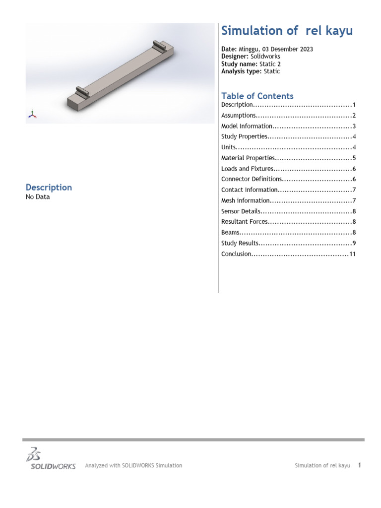 Rel Kayu-Titanium-Static 2-1 | PDF | Young's Modulus | Strength Of ...