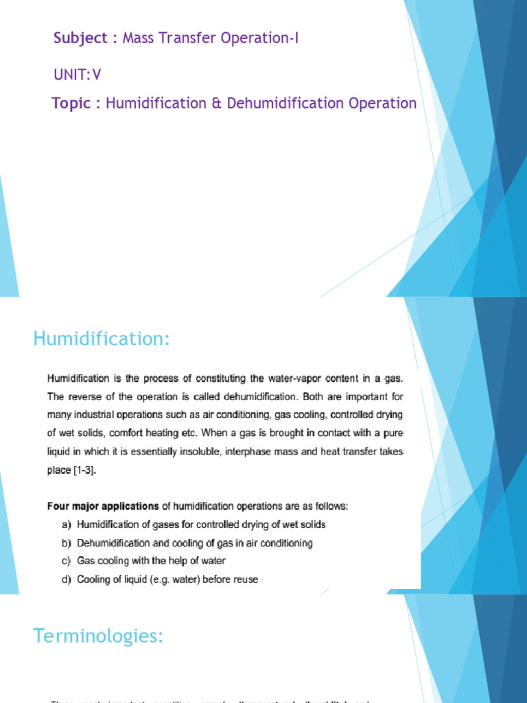 Humidification PPT | PDF