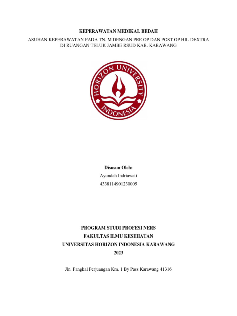 Askep Hill Dextra | PDF