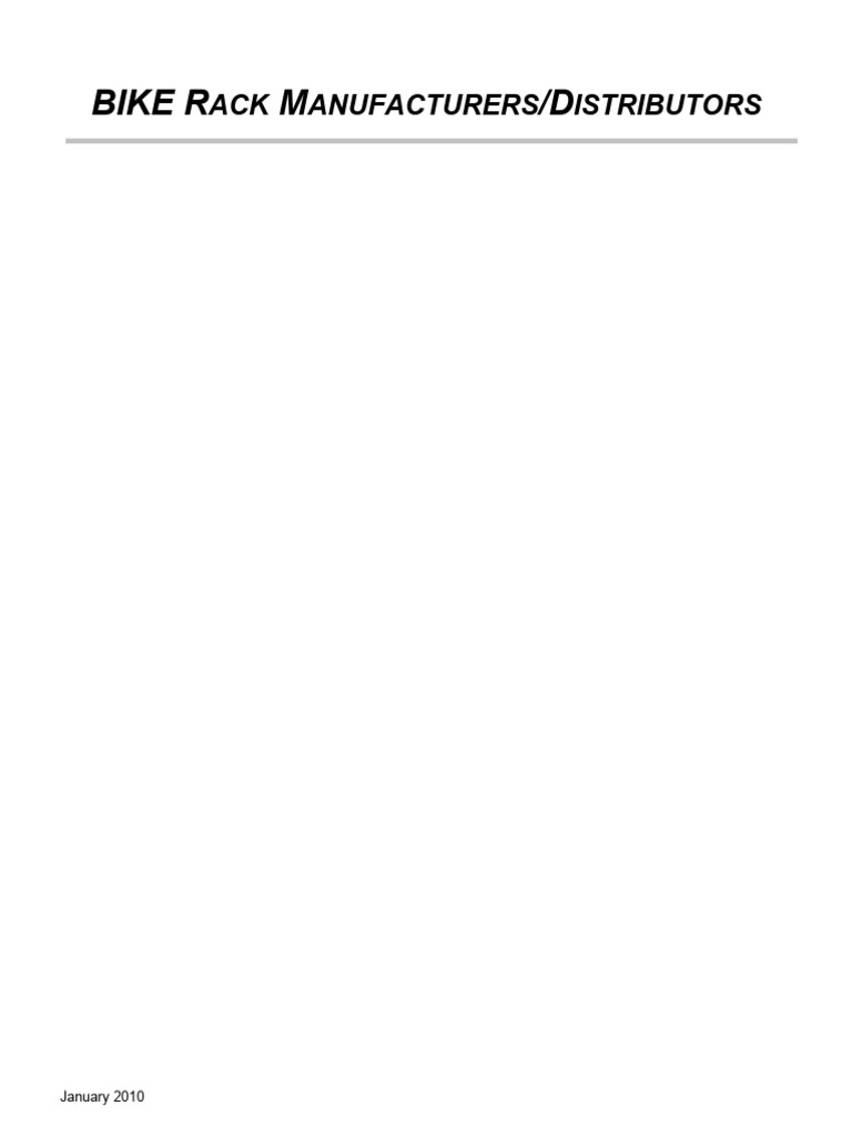 Portland Bike Rack Suppliers 2010 | PDF | Portland | Outdoor Recreation