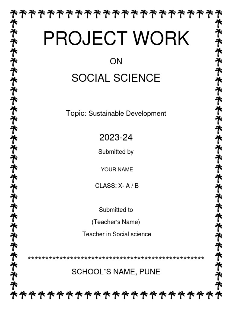 Sustainable Development Project | PDF | Sustainability | Sustainable ...