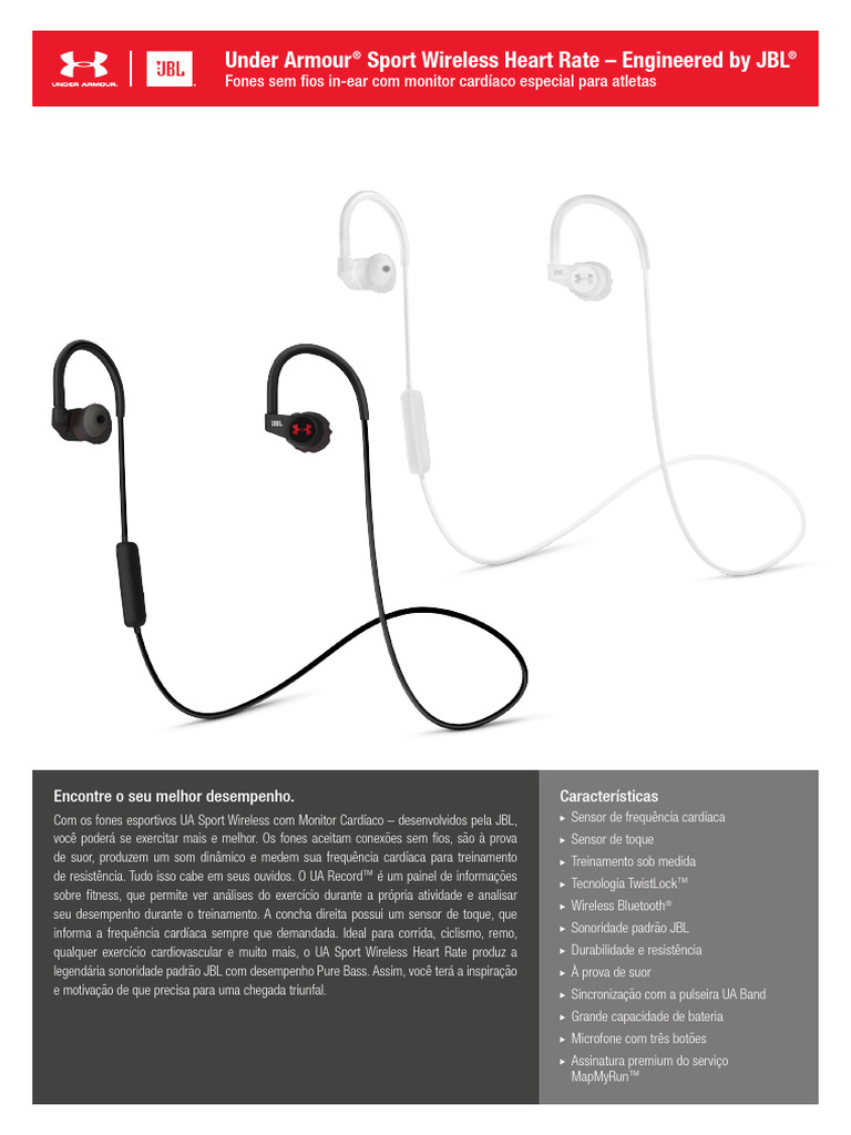 Manual Tecnico Under Armour | PDF | Bluetooth | Sem fio