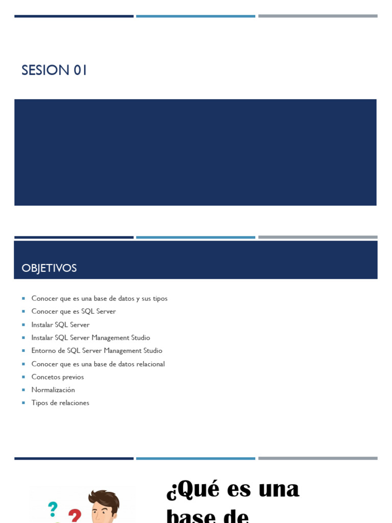Introducción a Bases de Datos y SQL Server | PDF | Bases de datos ...