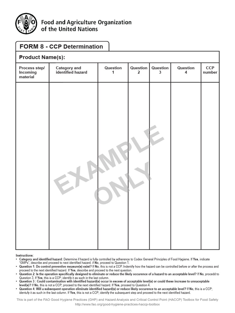 Example For CCP Dertermination | Download Free PDF | Hazard Analysis ...