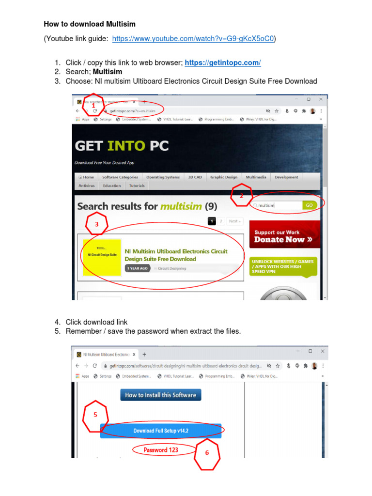 How To Install Multisim | PDF
