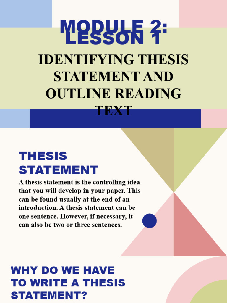 Thesisxoutline Efapp | PDF