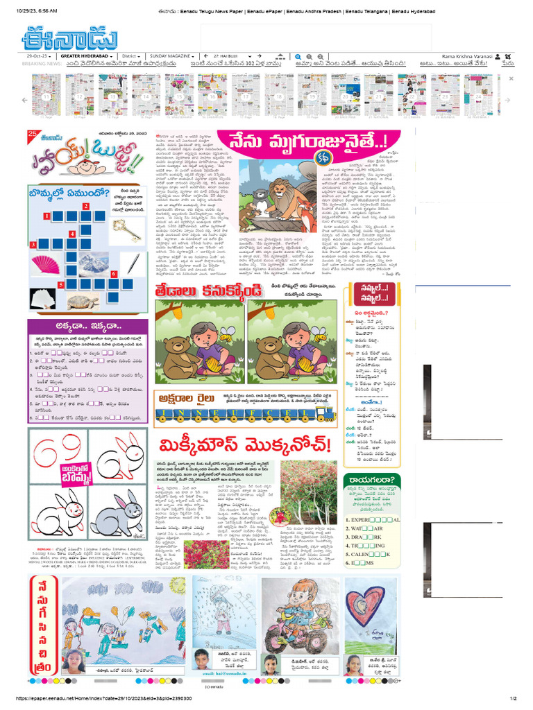 ఈనాడు - Eenadu Telugu News Paper - Eenadu ePaper - Eenadu Andhra ...