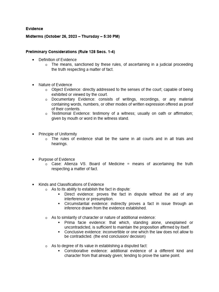 Evidence Reviewer | Download Free PDF | Evidence (Law) | Evidence