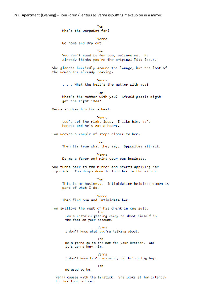 Tense Apartment Intrusion Scene | PDF