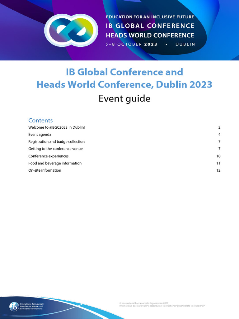 Conference Guide | PDF | Dublin