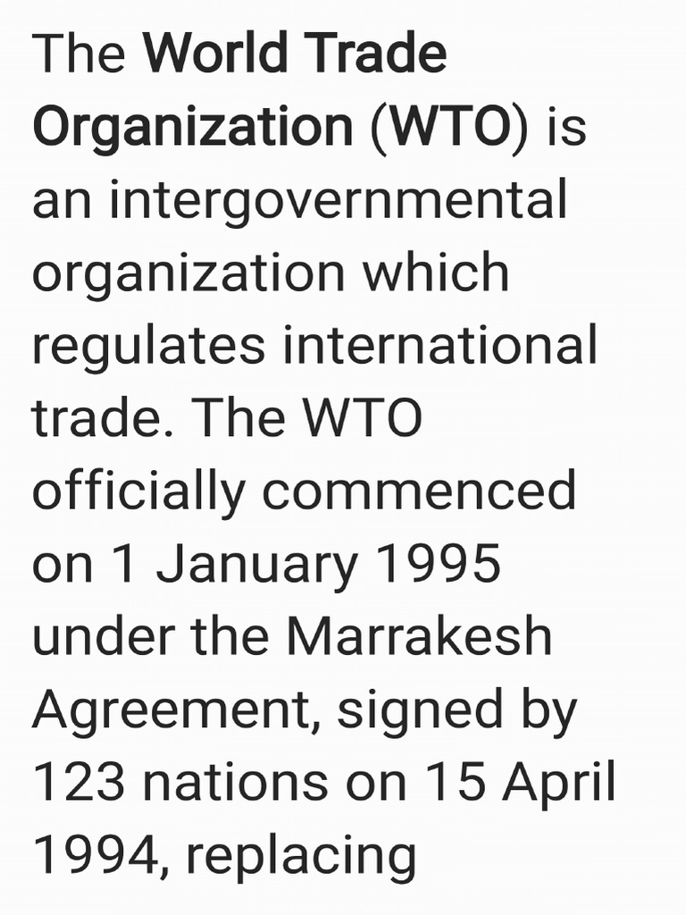 The History of Wto - 231121 - 150012 | PDF