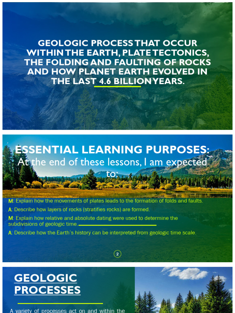 Geological-processes | PDF | Plate Tectonics | Stratigraphy