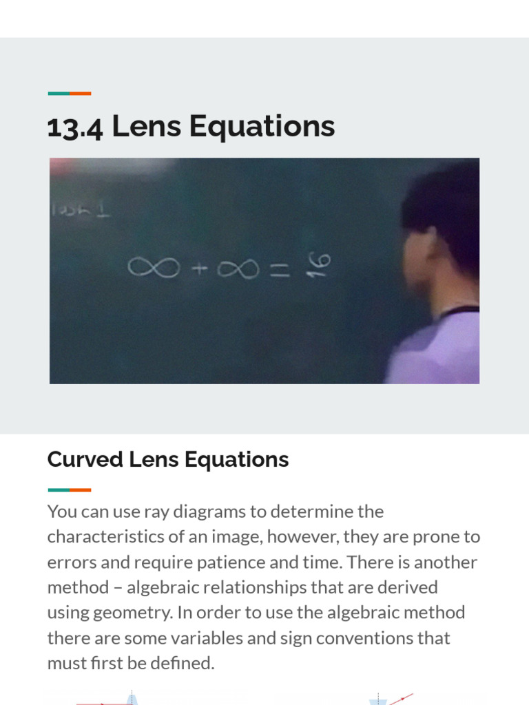 L9. 13.4 Lens Equations | PDF | Equations | Atomic L9. 13.4 Lens Equations | PDF | Equations | Atomic