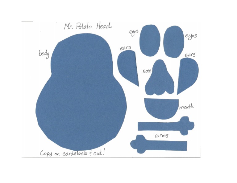 Mr. Potato Head Pattern | PDF | Language Arts & Discipline | Foreign ...