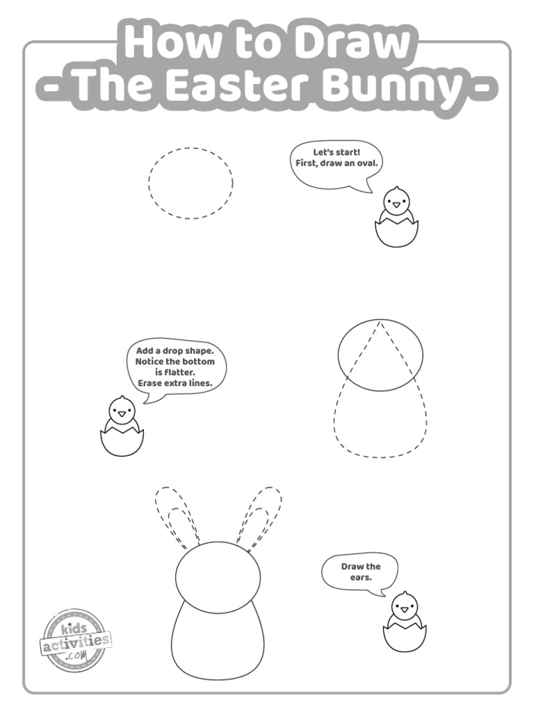 Draw The Easter Bunny (Printable) | PDF