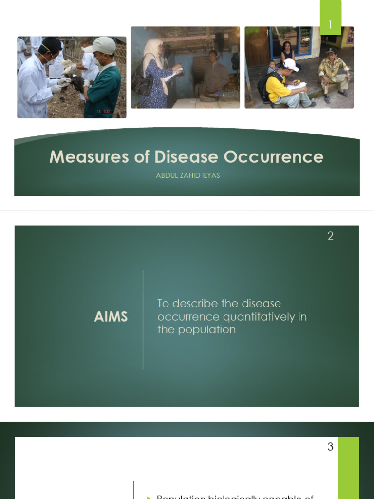 Measuring Diseases (Lecture Materials, Agst 2023) | PDF | Incidence (Epidemiology) | Ratio