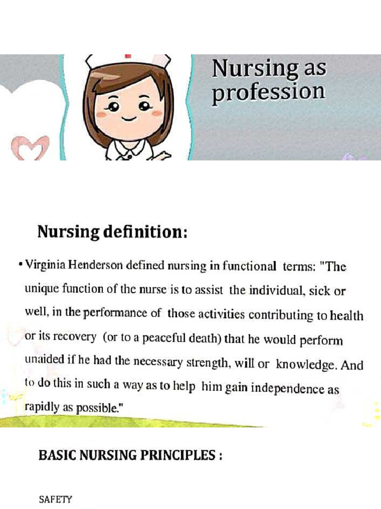 Nursing As Profession | PDF
